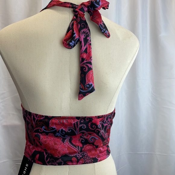 SHEIN | Tops | Nwt Backless Tie Halter Top | Poshmark